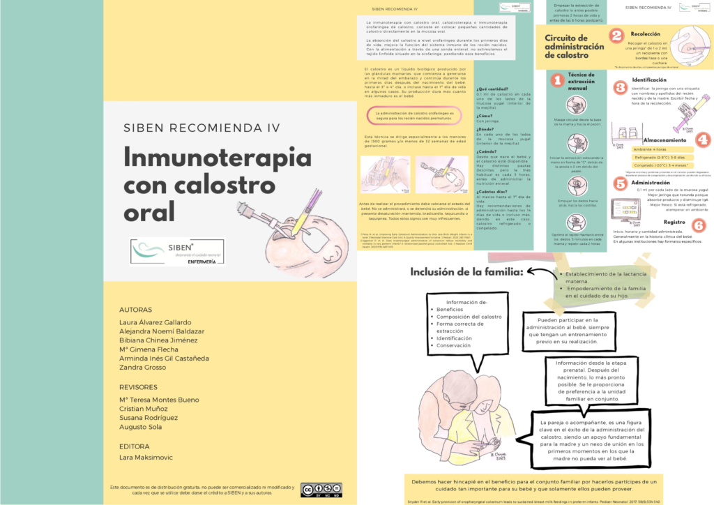 SIBEN Recomienda – SIBEN, Mejorando el cuidado Neonatal